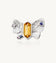 KIPEPEO BUTTERFLY CITRINE & SILVER RING